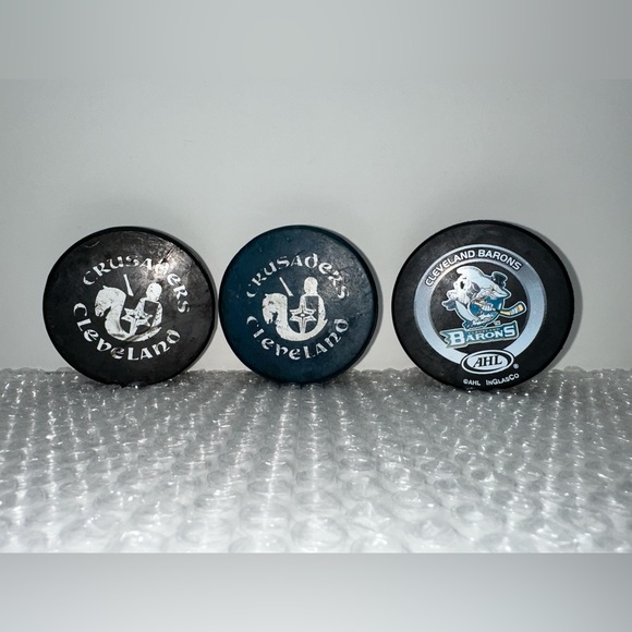 Crusaders | Toys | Hockey Pucks 3 Total | Poshmark